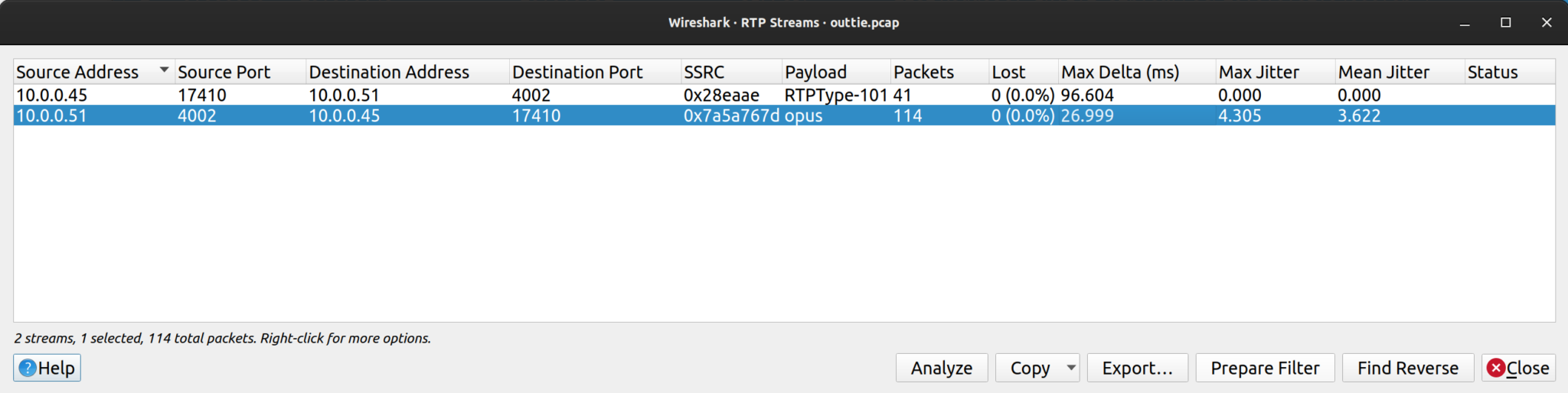 Debugging RTP with sipp and Wireshark ⋆ Asterisk